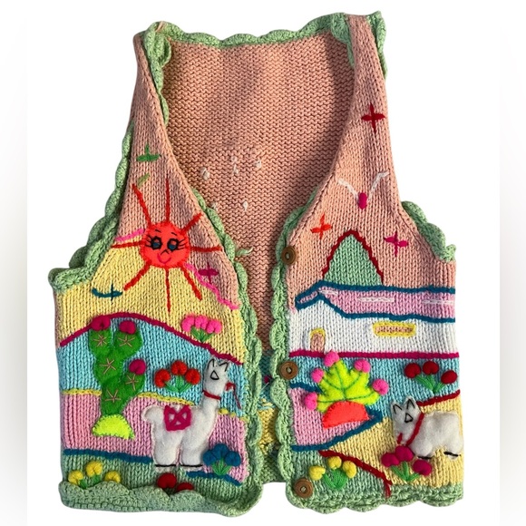 Jackets & Coats | Vintage Handmade Farm Crochet Vest Little Girl | Poshmark